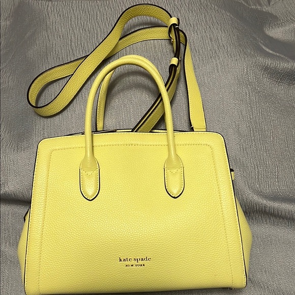 kate spade | Bags | Kate Spade Yellow Satchel With Structured Design ...